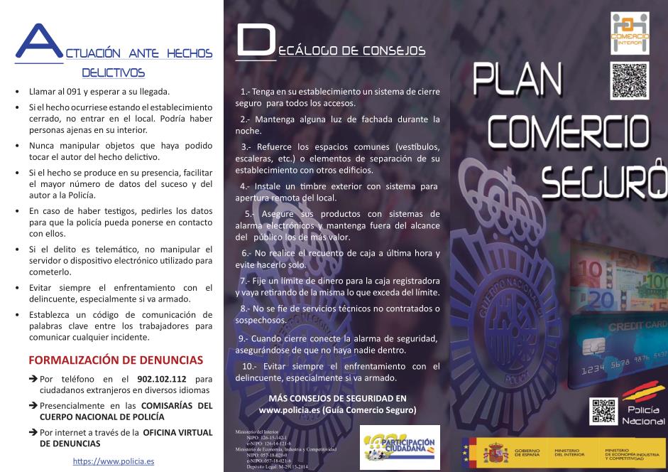 La Policía Nacional difunde consejos de seguridad para prevenir la ... La Policía Nacional difunde consejos de seguridad para prevenir la ...